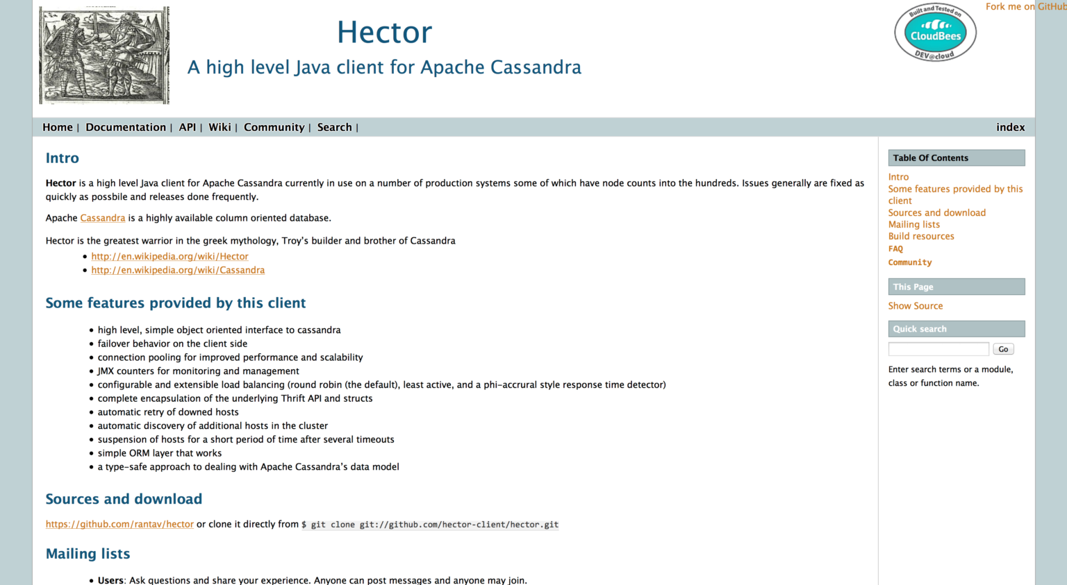 Hectorで、JavaからCassandraを操作する。 | 三度の飯とエレクトロン